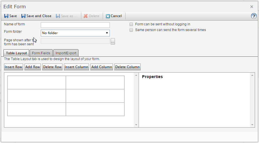 Verwendung von Formularen (Altversion)