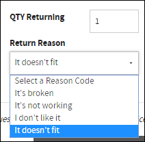 Return merchandise authorization RMA Setup